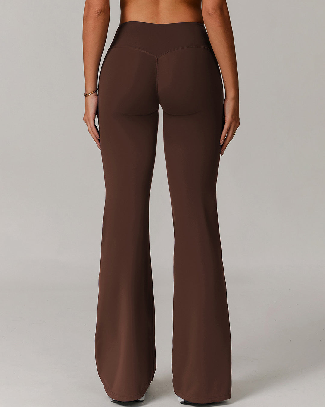 Eula Flare Leggings - Brown – Amelia Activewear