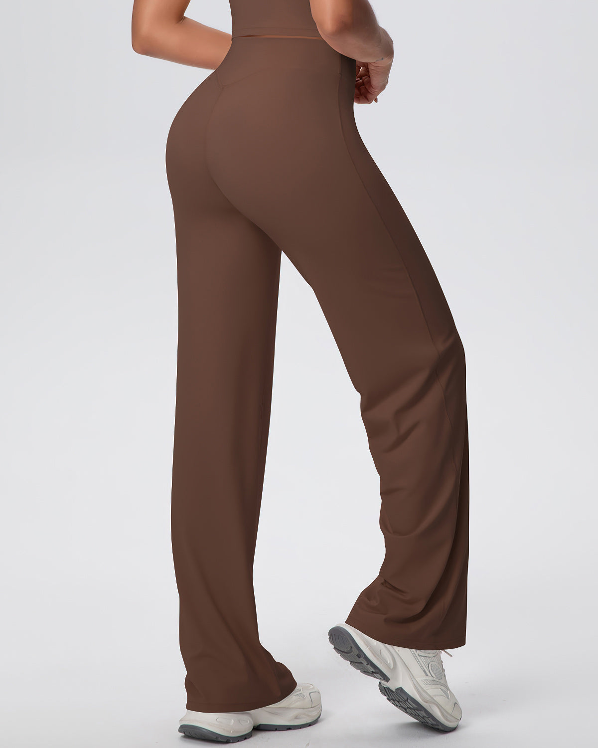 Rowan Flare Leggings - Brown – Amelia Activewear