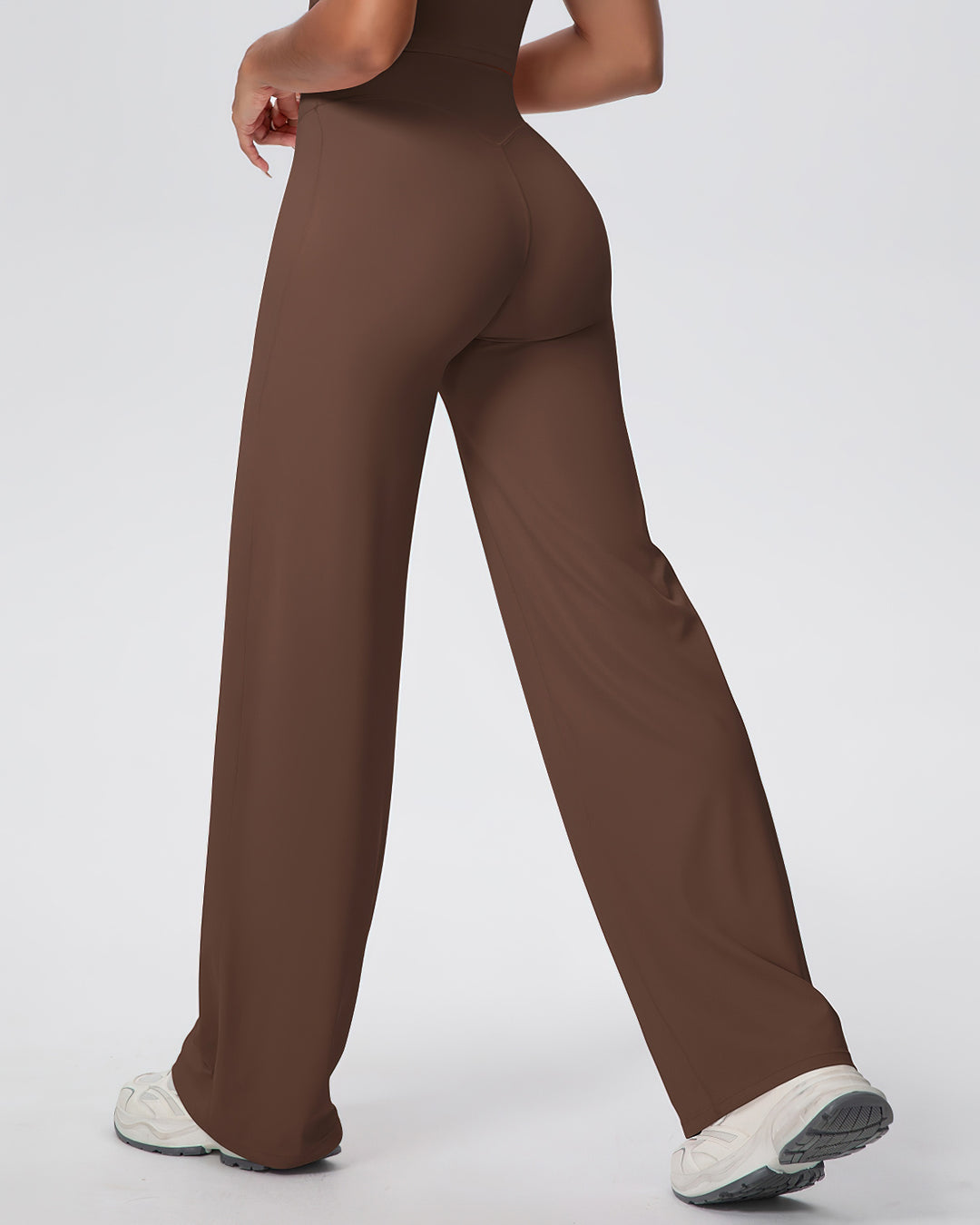 Rowan Flare Leggings - Brown – Amelia Activewear