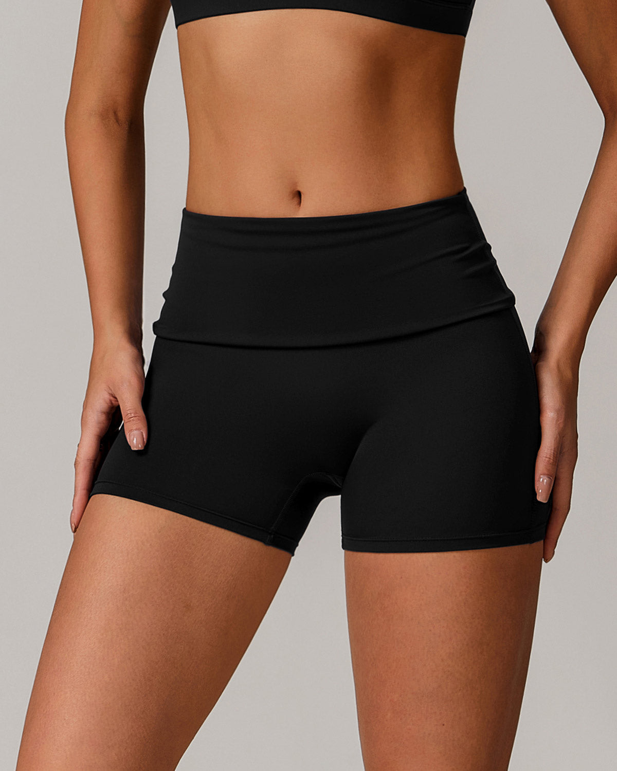 Thalassa Seamless Shorts - Black – Amelia Activewear