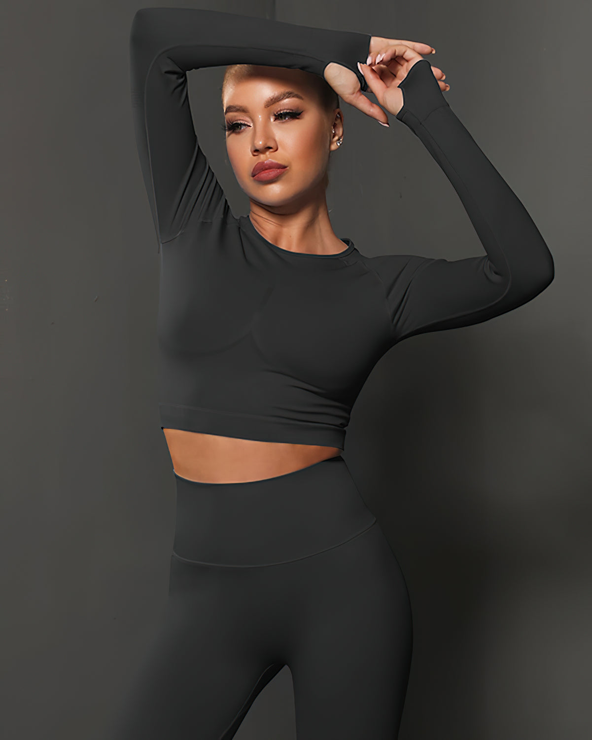 Ella Long Sleeve - Mine Shaft – Amelia Activewear